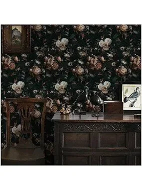 Wall Decor | Peel And Stick Wallpaper Vintage Floral Wallpaper ...